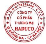 CÔNG TY CỔ PHẦN THƯƠNG MẠI HADUCO