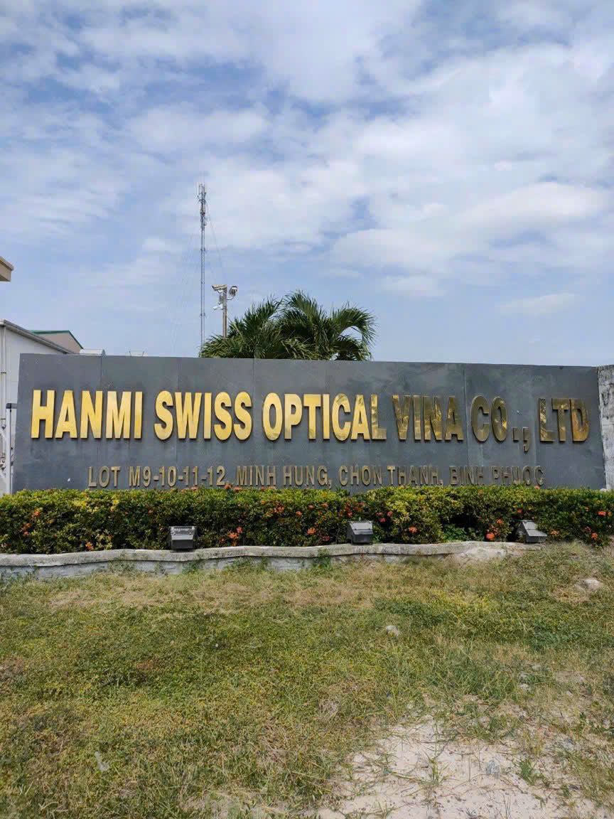 CÔNG TY TNHH HANMI SWISS OPTICAL VINA